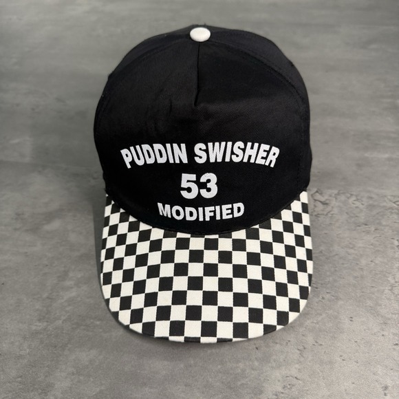 Accessories | Vintage Melvin Puddin Swisher Snapback Hat Black White ...